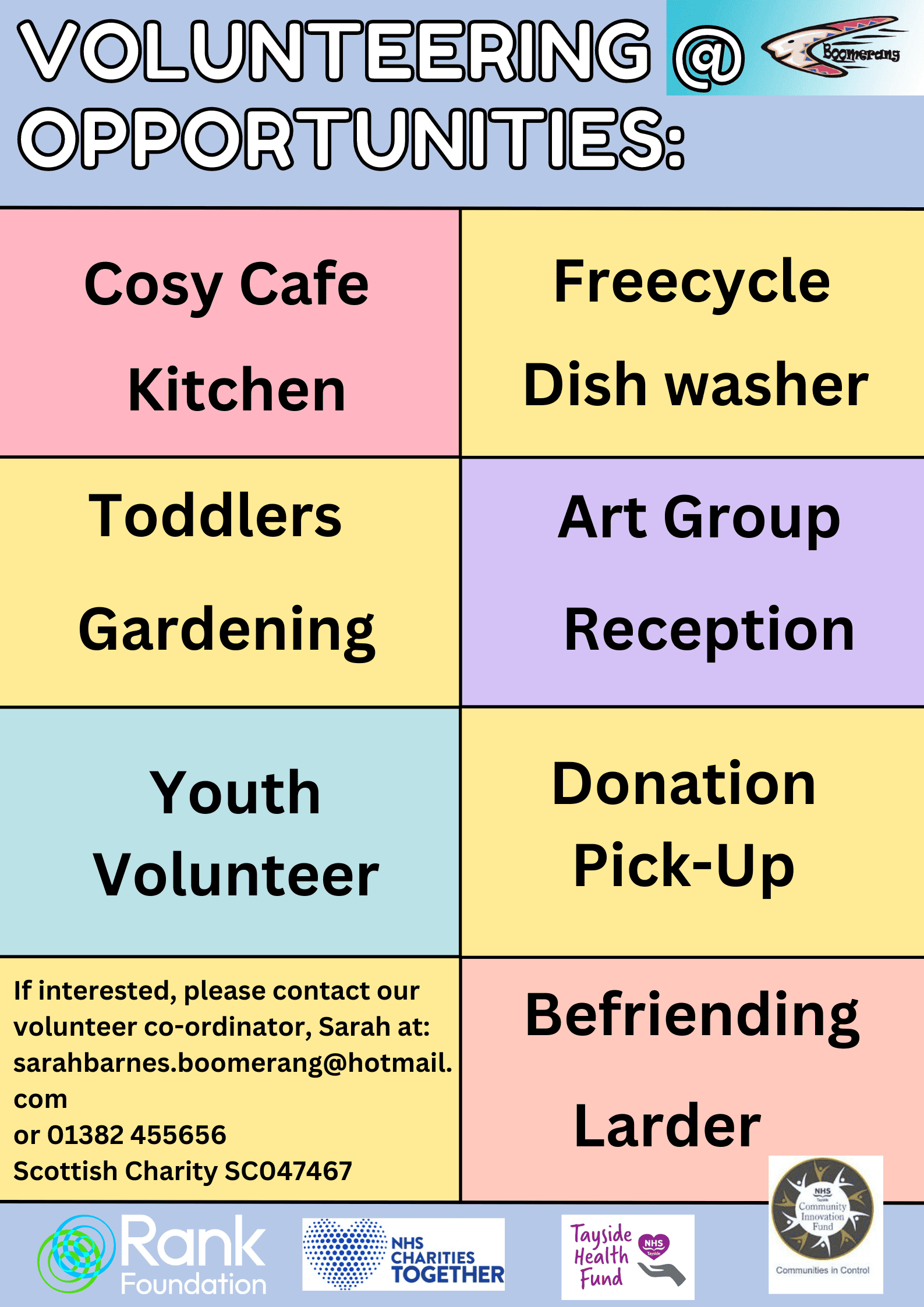 Volunteer – Boomerang Community Centre